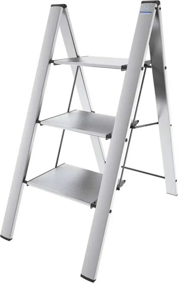 Scala 3 gradini Altezza 67 cm colore Alluminio - SGA3GR.AL HERCULES– La ...